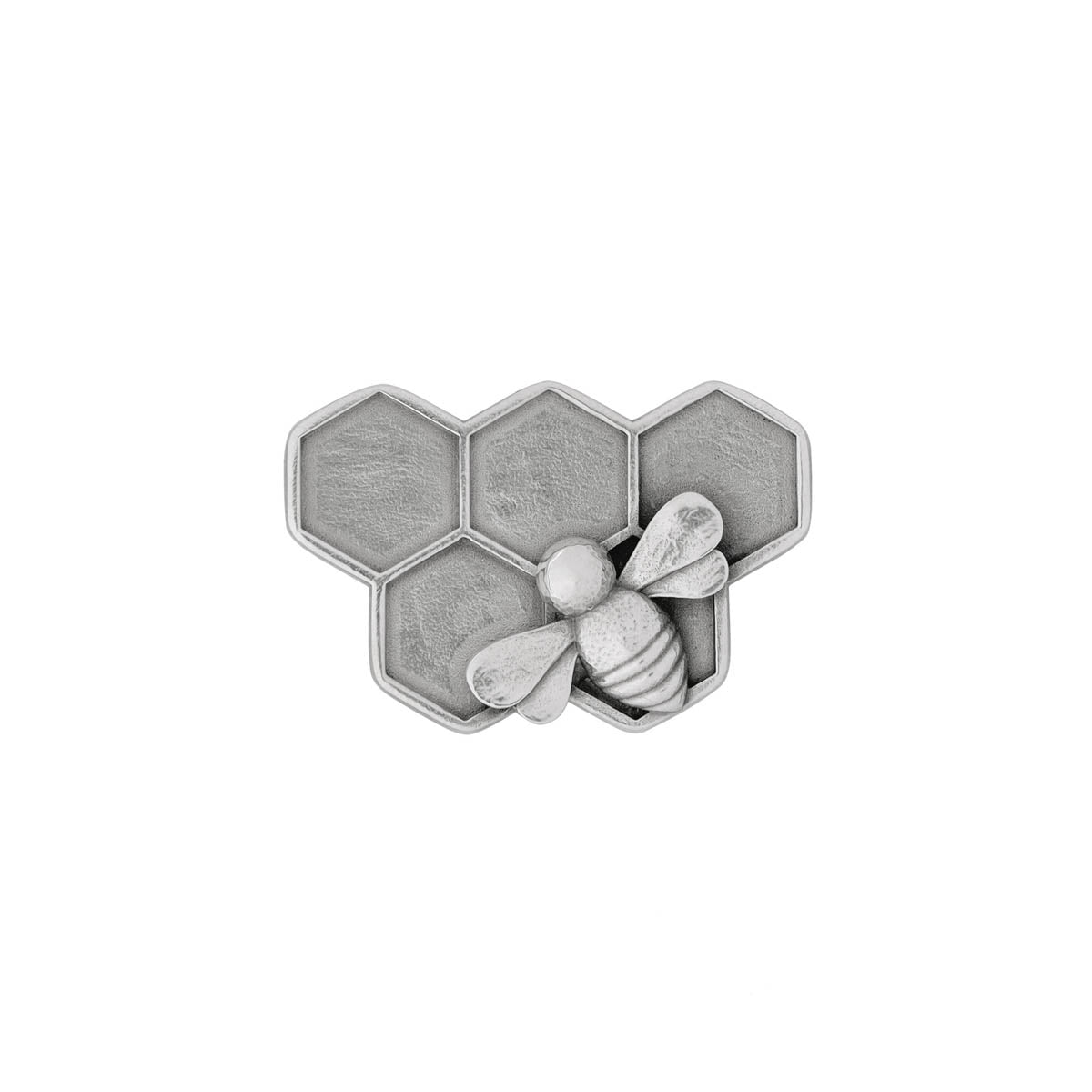 Extra Busy Honeycomb Bee Pin JP012G – Seagull Pewter