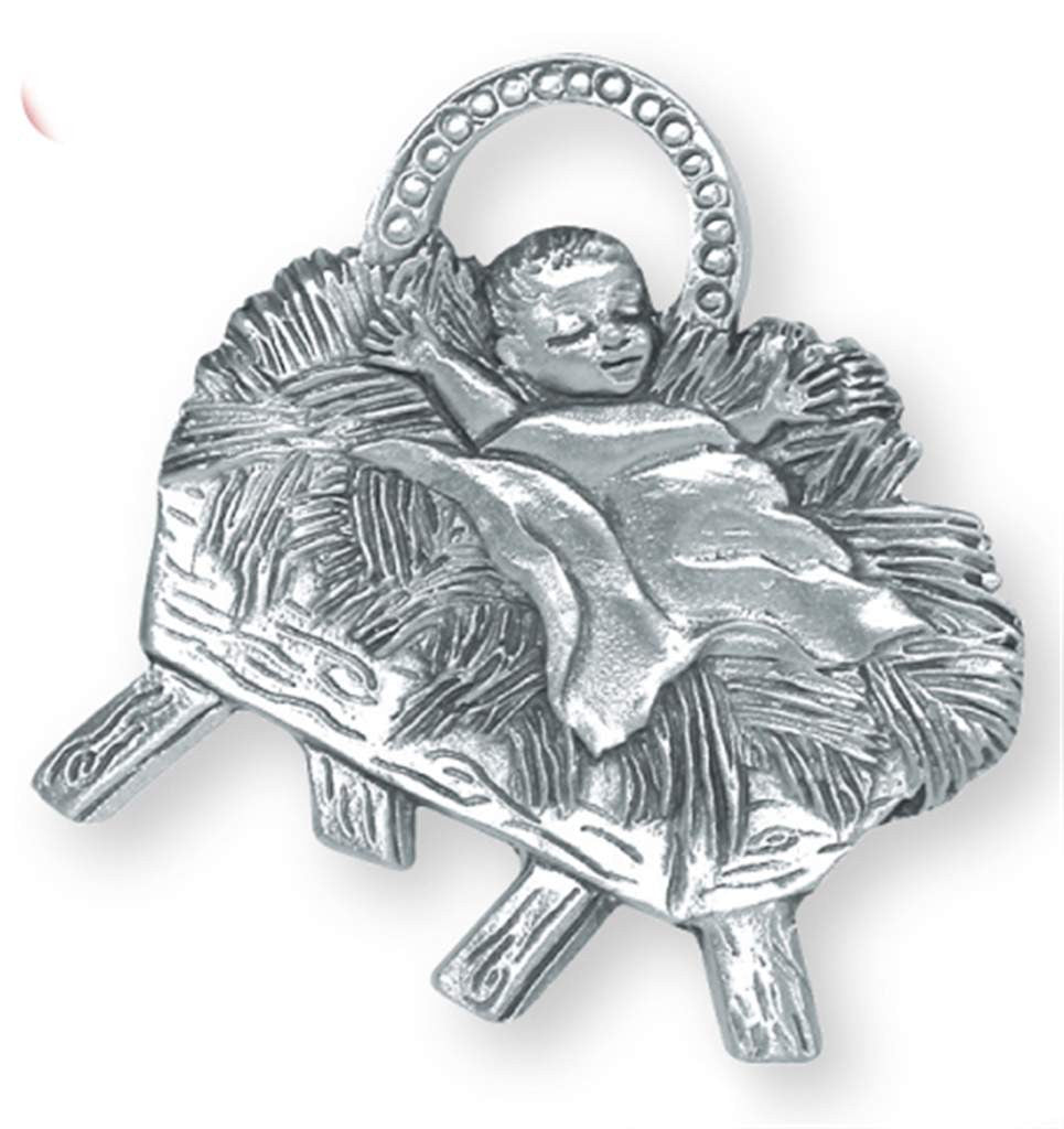 Baby Jesus Ornament SC-460S – Seagull Pewter