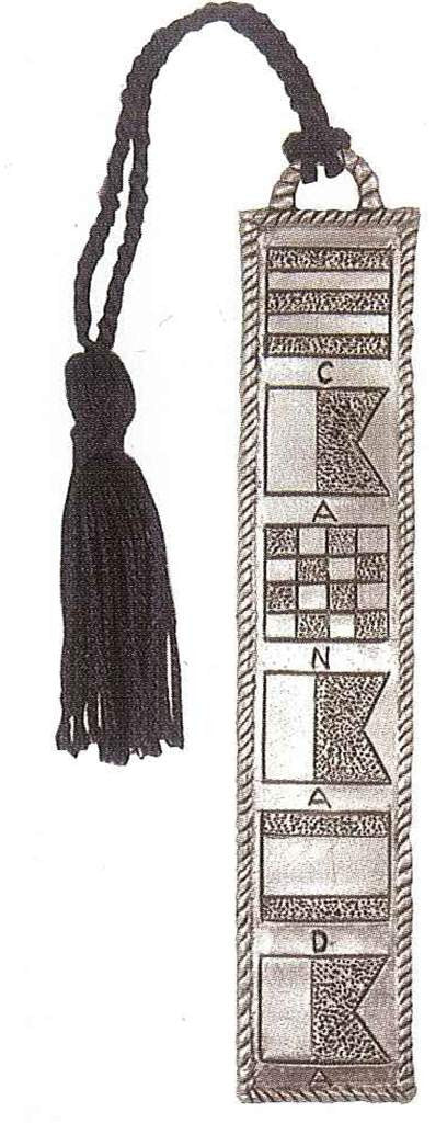 Nautical Flags Tassel Bookmark BO-3046 – Seagull Pewter