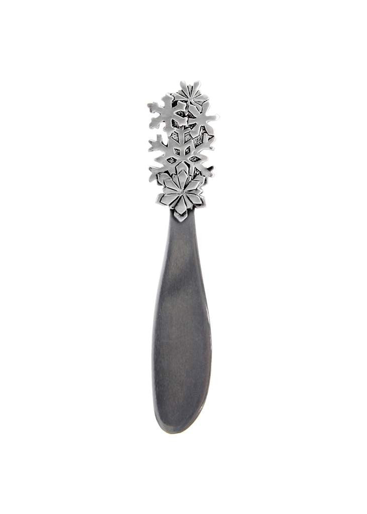 Snowflakes Spreader/Cheese Knife T010S – Seagull Pewter