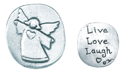Live Love Laugh Angel Token (12 Pack) ATP-17G – Seagull Pewter