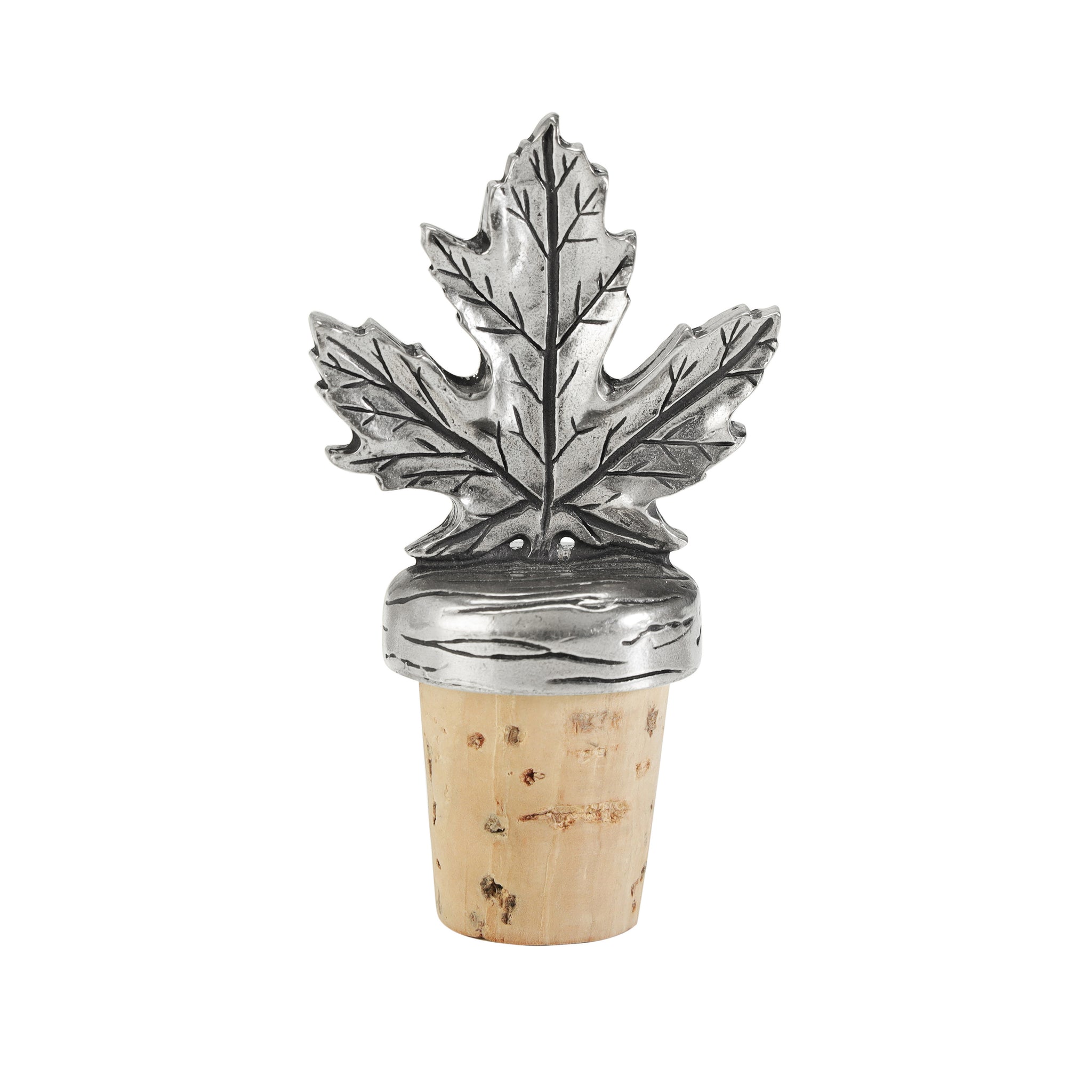 Maple Leaf Wine Cork WC014G – Seagull Pewter